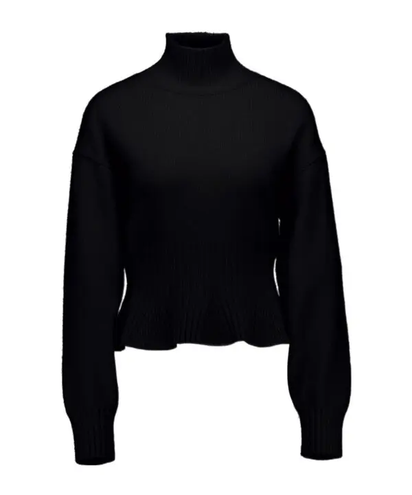 ALLUDE Boat Neck Long Sleeve Jumper