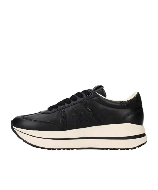 Premiata Lace-up Sneakers With Patchwork Detail