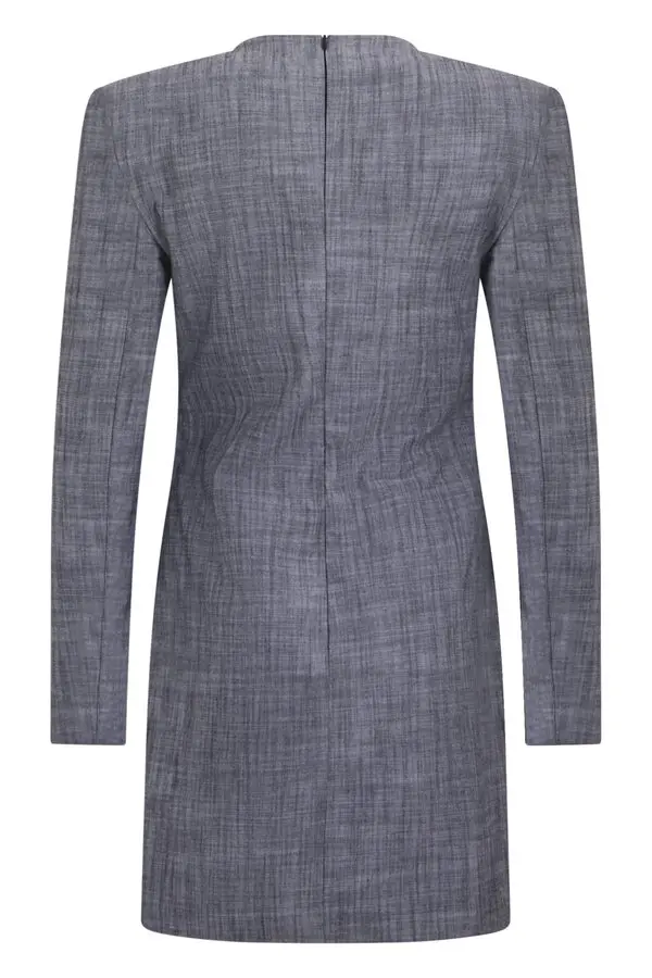 Philosophy Di Lorenzo Serafini Long Sleeve Buttoned Mini Dress