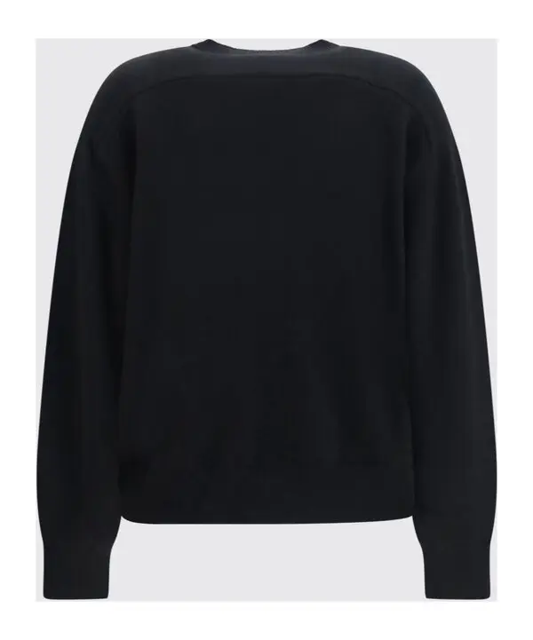 Loulou De Saison Crewneck Jumper With Front Button Fastening
