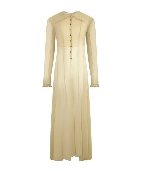 Philosophy Di Lorenzo Serafini Long Sleeve Maxi Dress - Light Neutral
