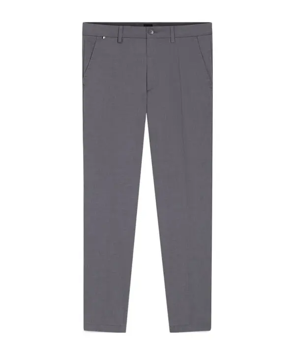 Hugo Boss Pressed-crease Tapered Trousers