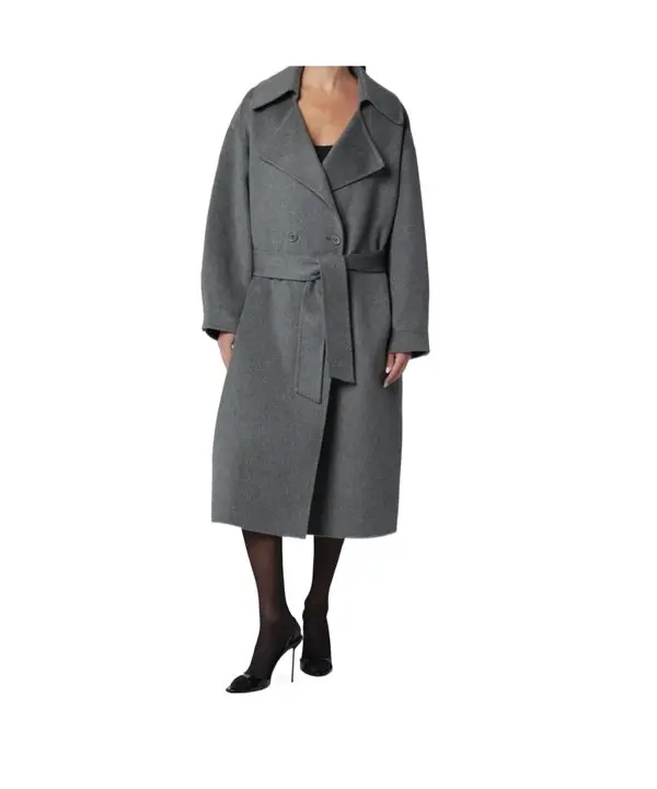 THE FRANKIE SHOP Double-breasted Belted Coat