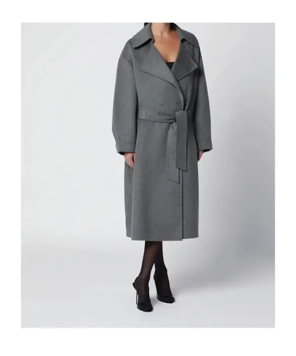 THE FRANKIE SHOP Double-breasted Belted Coat