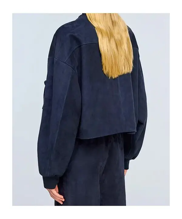 SEMICOUTURE Leather Bomber Jacket