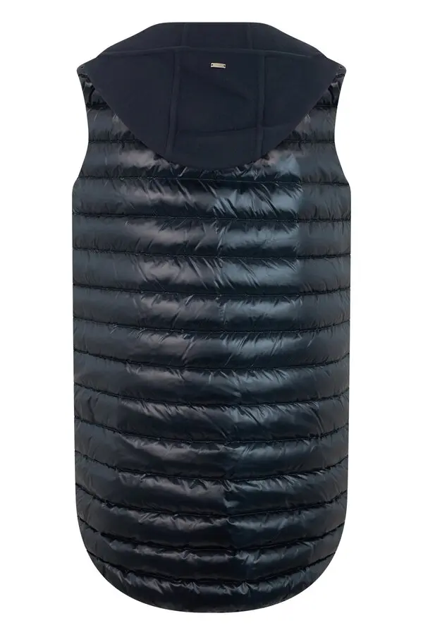 Herno Quilted Hooded Gilet - Dark