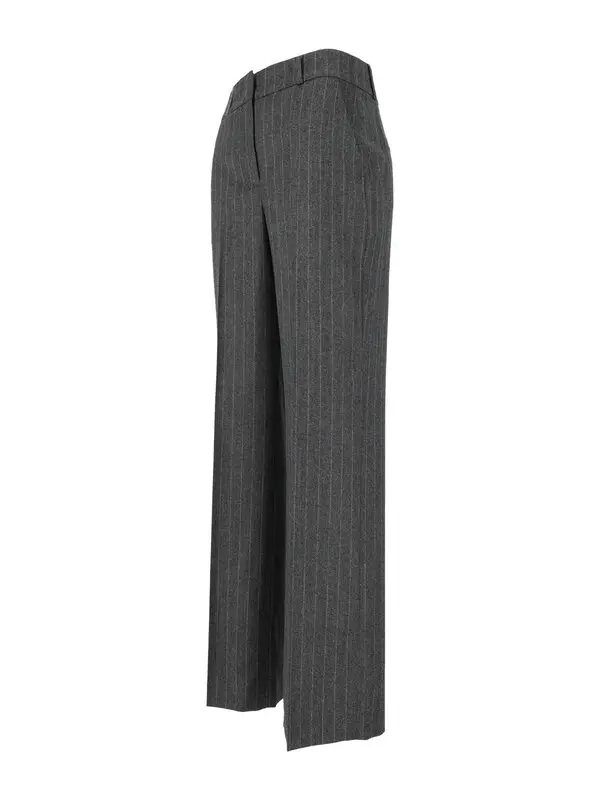 Peserico Pinstripe Pleated Trousers