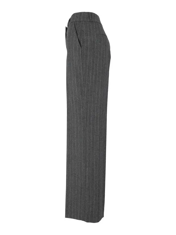 Peserico Pinstripe Pleated Trousers