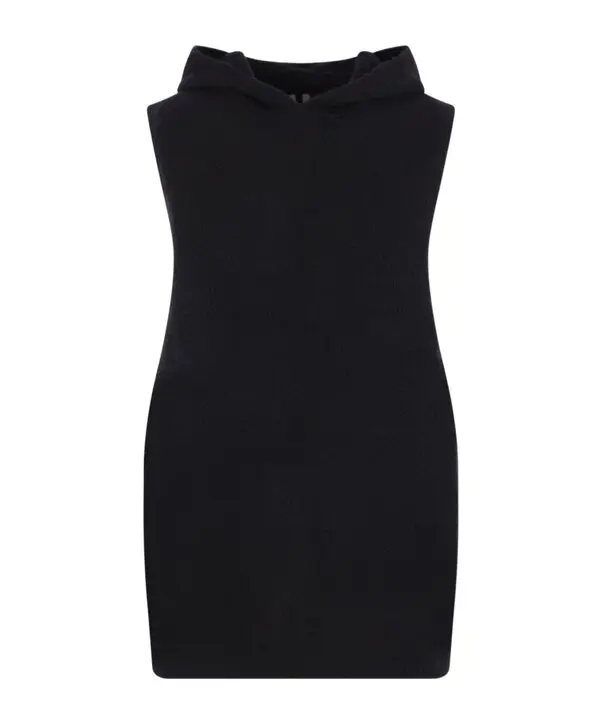 Rick Owens Sleeveless Hooded Knit Top