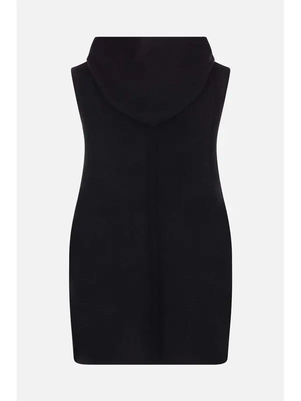 Rick Owens Sleeveless Hooded Knit Top