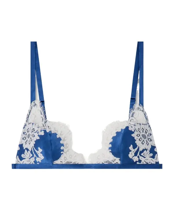 Carine Gilson Silk Bra - Blue