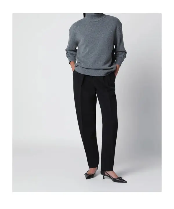 THE FRANKIE SHOP Turtleneck Sweater With Shoulder Pads