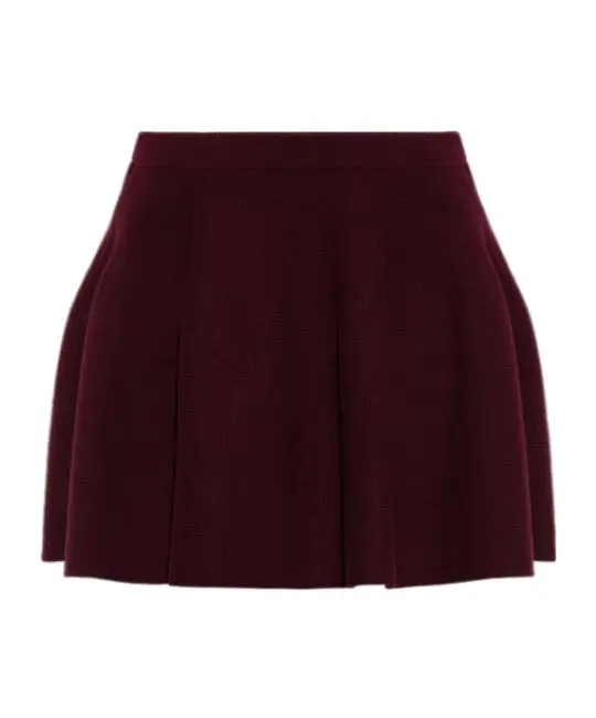 LISA YANG Pleated Knit Mini Skirt