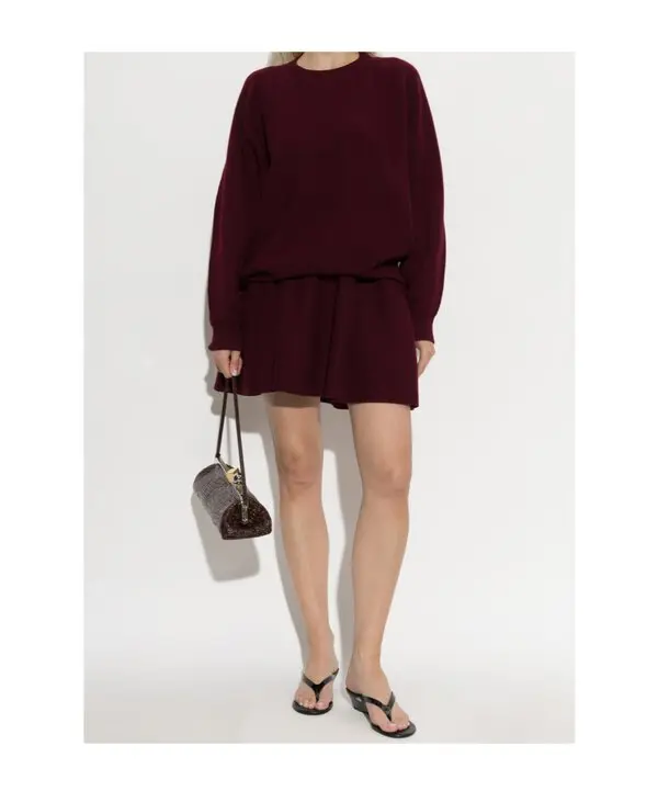 LISA YANG Pleated Knit Mini Skirt