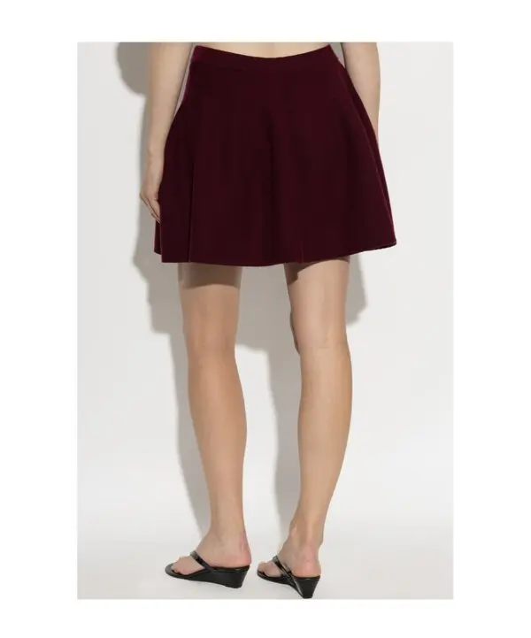 LISA YANG Pleated Knit Mini Skirt