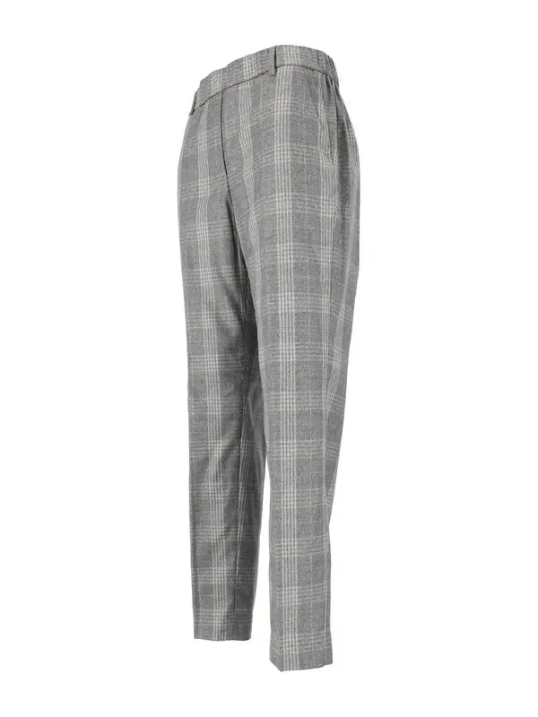 Peserico Check Pattern Trousers