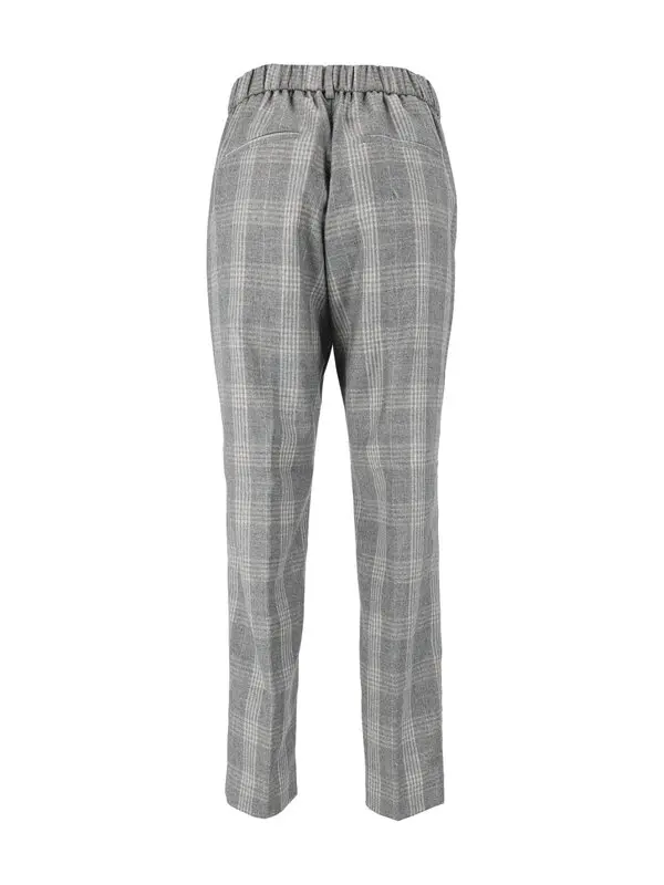 Peserico Check Pattern Trousers