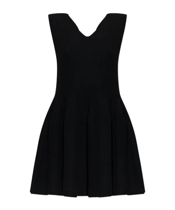 LISA YANG Wrenley V-neck Sleeveless Mini Dress