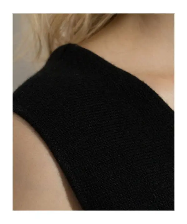 LISA YANG Wrenley V-neck Sleeveless Mini Dress