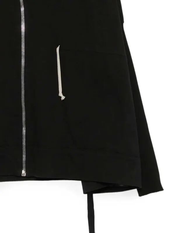 Rick Owens Asymmetric Zip Funnel Neck Sweatshirt