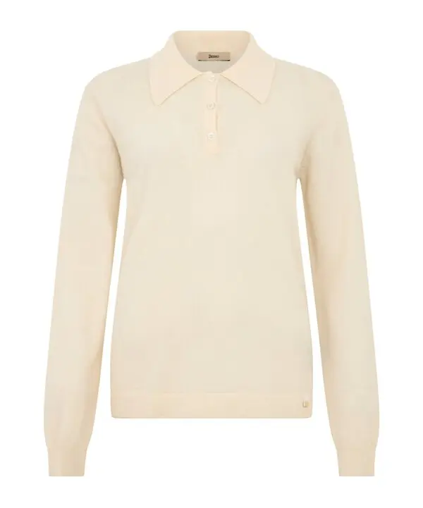 Herno Button-collar Knit Top