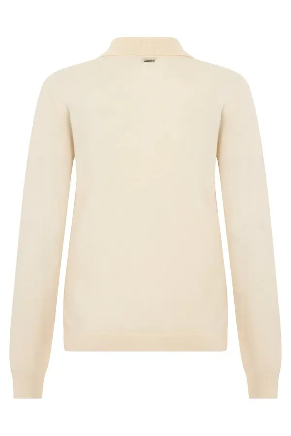 Herno Button-collar Knit Top
