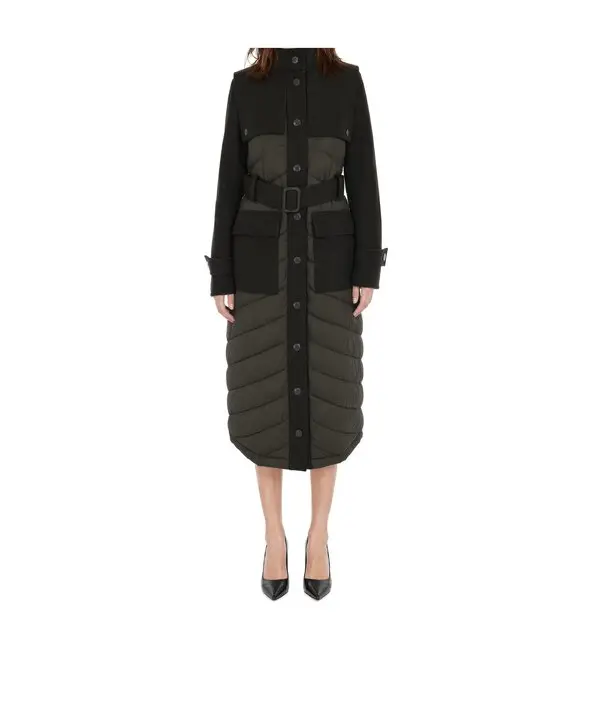 Patrizia Pepe Quilted Panelled Coat