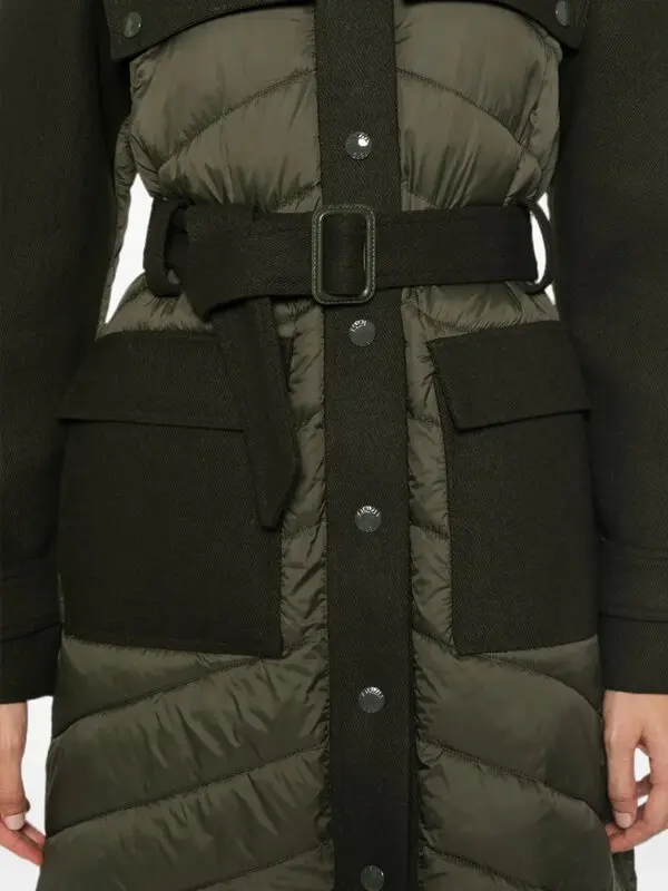Patrizia Pepe Quilted Panelled Coat