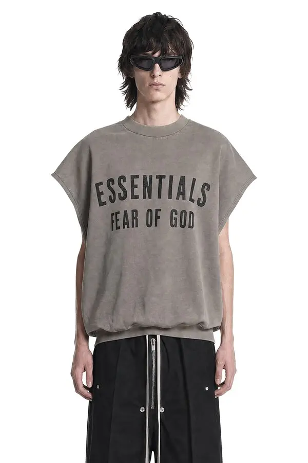 Fear Of God Relaxed Cut-off Fleece Sweatshirt
