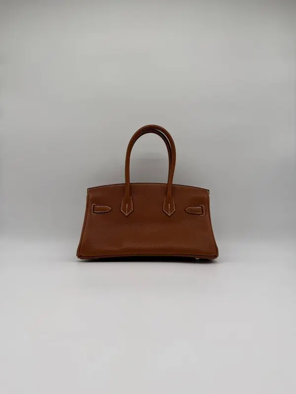 Hermès Birkin Shoulder Bag In Fauve Barenia Leather With Palladium Hardware