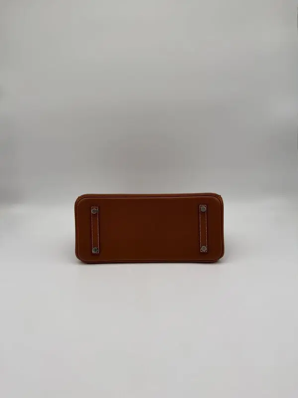 Hermès Birkin Shoulder Bag In Fauve Barenia Leather With Palladium Hardware