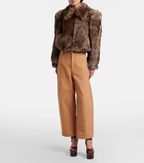 Chloé Cropped Shearling Jacket