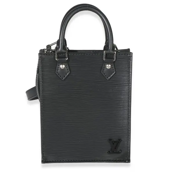 LOUIS VUITTON Epi Petit Sac Plat - Black