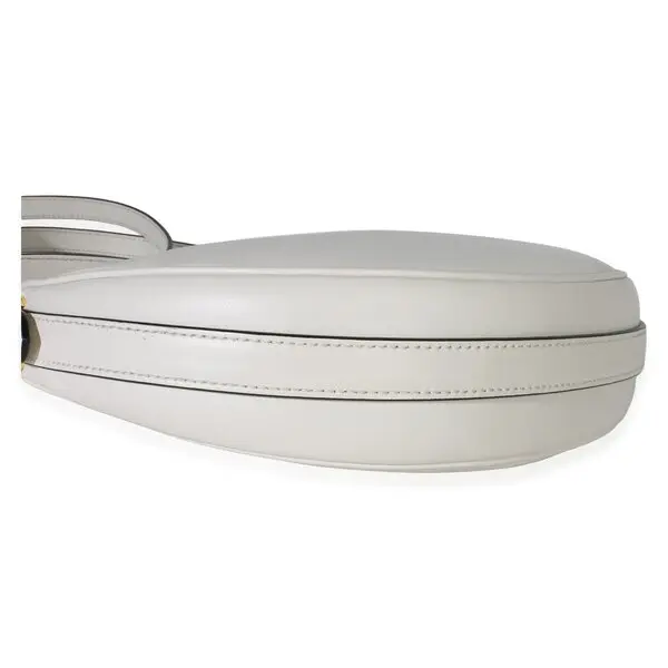 Prada Soft Calfskin Arqué Shoulder Bag - White