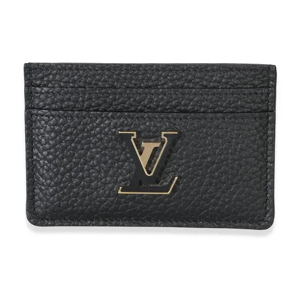 LOUIS VUITTON Taurillon Capucines Card Holder