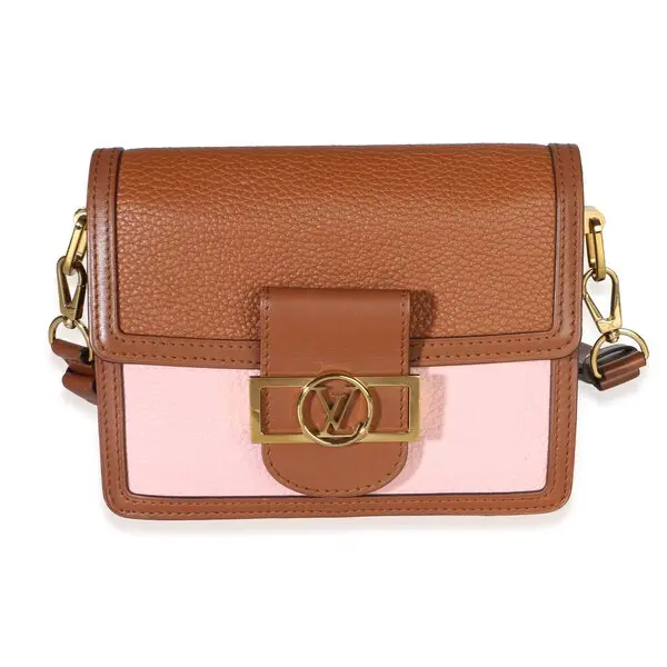 LOUIS VUITTON Mini Dauphine Taurillon Leather Handbag