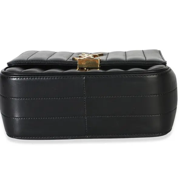 Saint Laurent Lambskin Matelassé Monogram Vicky Chain Bag