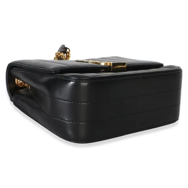 Saint Laurent Lambskin Matelassé Monogram Vicky Chain Bag