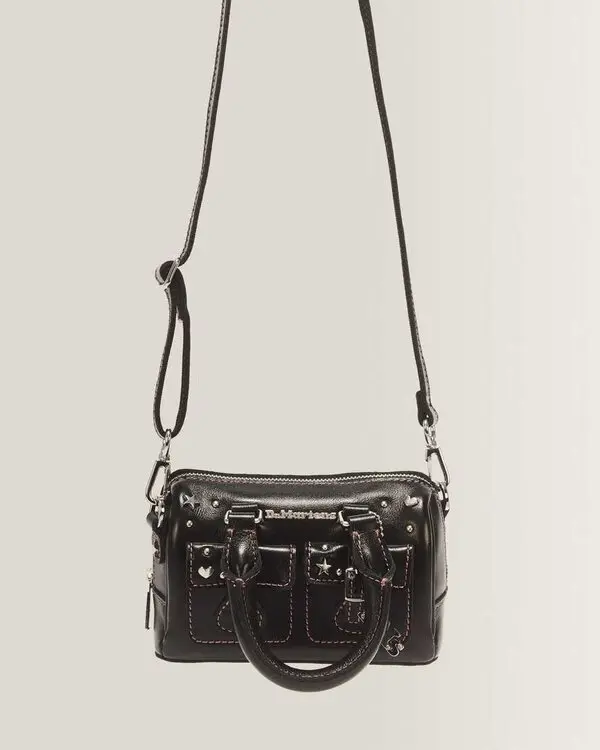 Dr. Martens Mini Top Handle Bag In Milled Gloss Leather