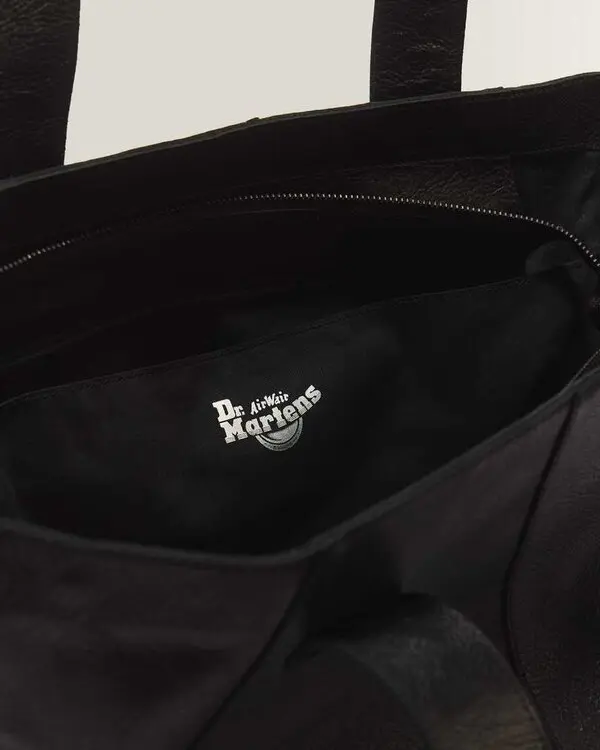 Dr. Martens Maxi Overdrive Leather Tote Bag With Laptop Sleeve And Pouch