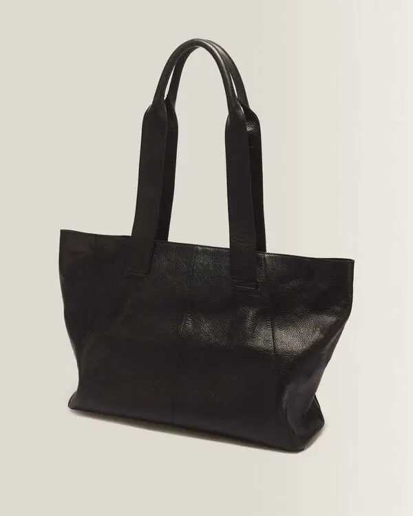Dr. Martens Maxi Overdrive Leather Tote Bag With Laptop Sleeve And Pouch