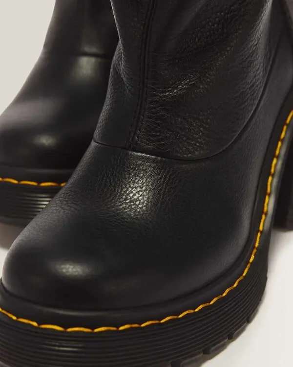 Dr. Martens Kasey Lo Virginia Leather Heeled Boots
