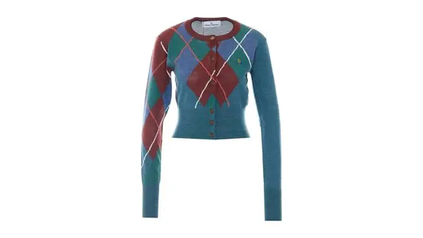VIVIENNE WESTWOOD Argyle Cropped Cardigan