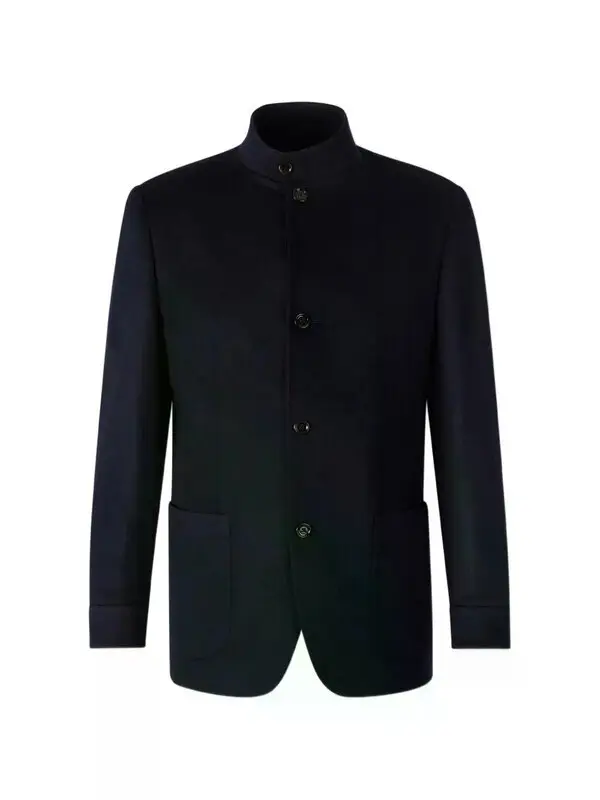 LARDINI Mandarin Collar Cashmere Jacket