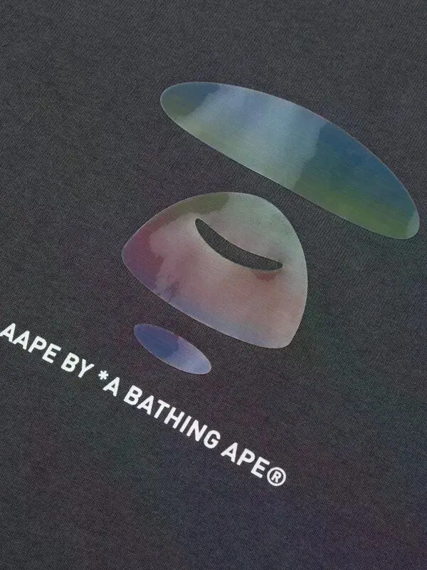 AAPE BY *A BATHING APE Moonface Hologram-print T-shirt