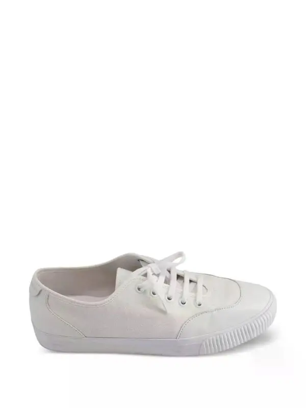 Zimmermann Leather-trimmed Canvas Sneakers - White