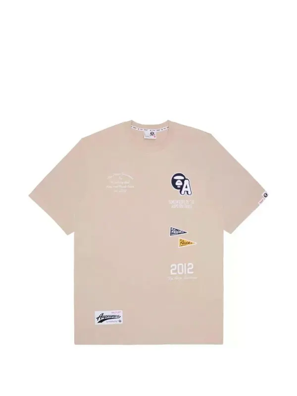 AAPE BY *A BATHING APE Moonface Embroidered T-shirt