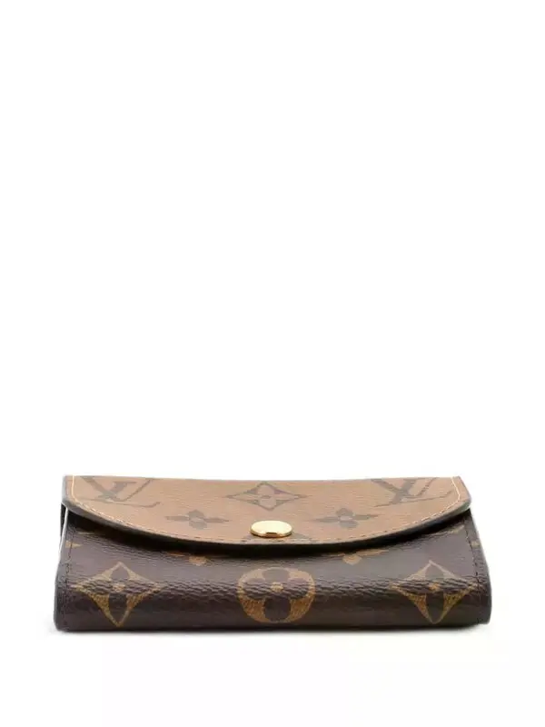 LOUIS VUITTON Rosalie Coin Purse Reverse Monogram Canvas Pouch - Brown