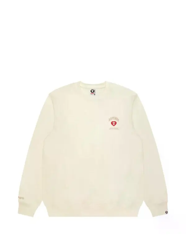 AAPE BY *A BATHING APE Moonface Heart-patch Sweatshirt