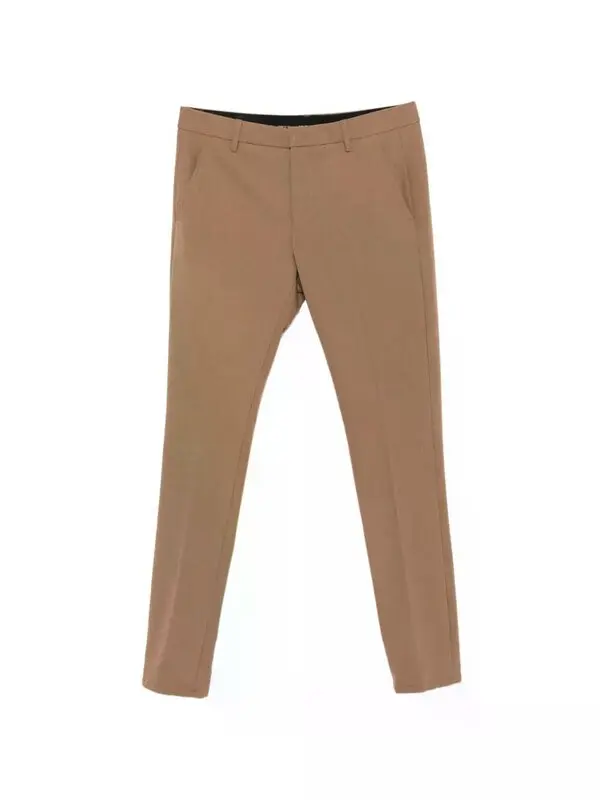 DONDUP Slim-fit Tailored Trousers With Belt Loops - Brown